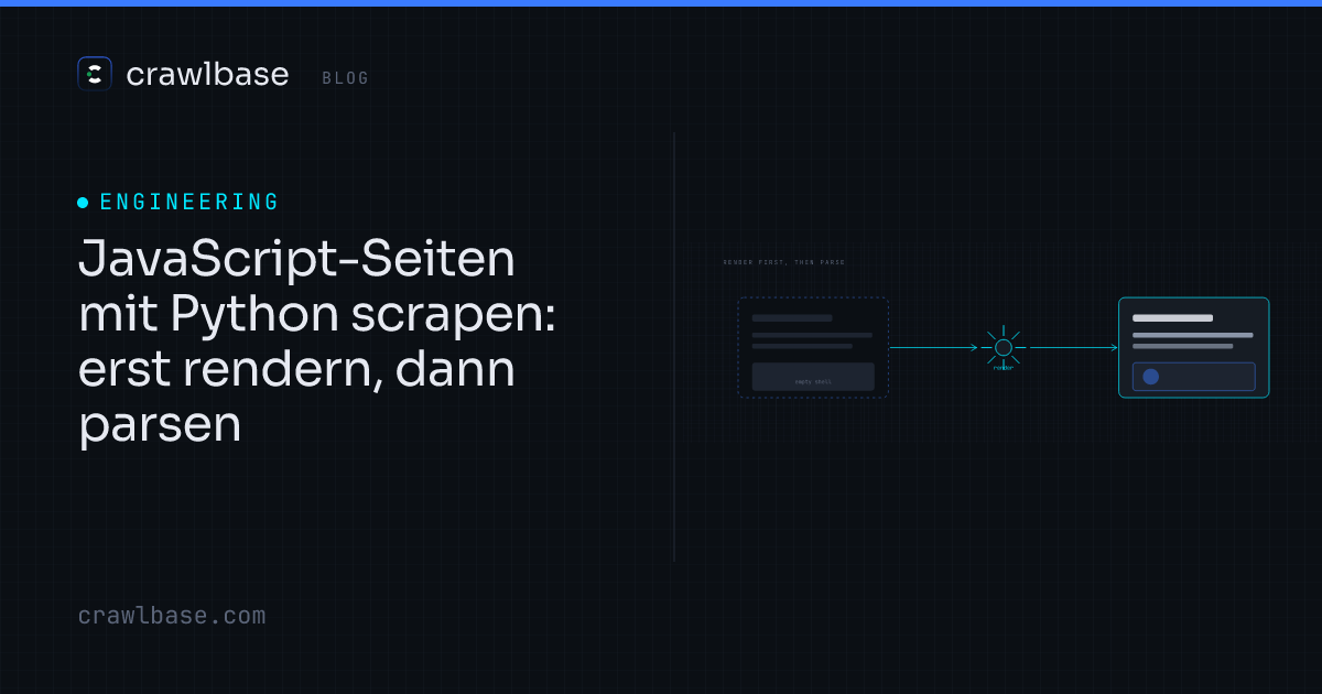 JavaScript-Seiten mit Python scrapen · Crawlbase Blog